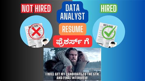 Resume Data Analytics Kannada Tutorial 7 Youtube
