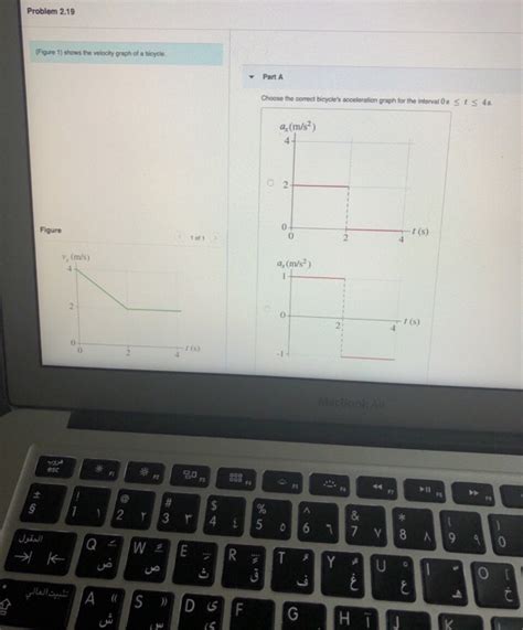 Solved Problem 2 19 Figure 1 Shows The Velocity Graph Of A