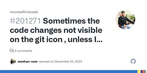 Sometimes The Code Changes Not Visible On The Git Icon Unless I Restart My Vs Code Issue