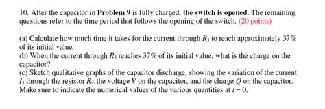 After The Capacitor In Problem Is Fully Chegg Com