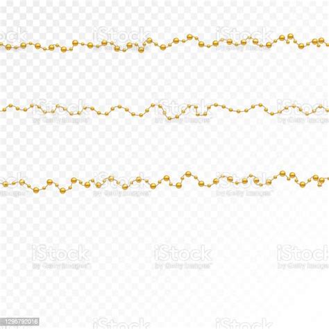 다른 모델과 골드 구슬의 형태 구슬의 현실적인 이미지 벡터 일러스트레이션 0명에 대한 스톡 벡터 아트 및 기타 이미지 0명 갈란드 장식품 개체 그룹 Istock