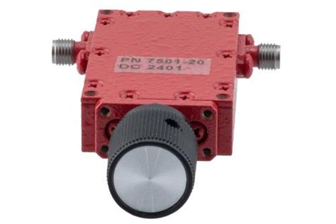 0 To 20 Db Variable Attenuator Sma Female To Sma Female Rated To 5 Watts From 107 Ghz To 145 Ghz