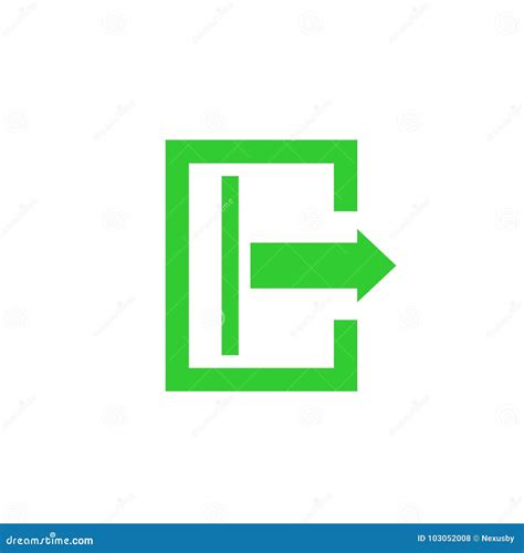 Logout Exit Icon Black Line Art Vector Logo 330201522