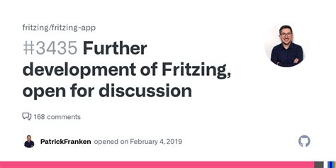 further development of fritzing open for discussion · issue 3435