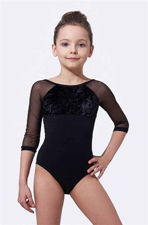 Omarsel Velvet And Mesh Leotard