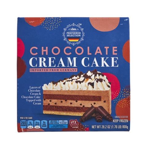 Lidl Preferred Selection Frozen Chocolate Cream Cake 28 Oz Shipt