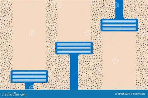 Shave Hair Vector Woman Skin Razor Human Clean Skin Hair Shaving Illustration Stock Vector