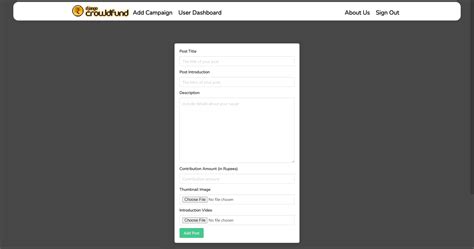 Github Varad 13django Crowdfund Crowdfunding Platform Based On Django Using Razorpay And