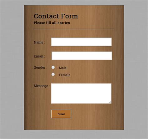 Form Styling With Htmlcss3 Formget