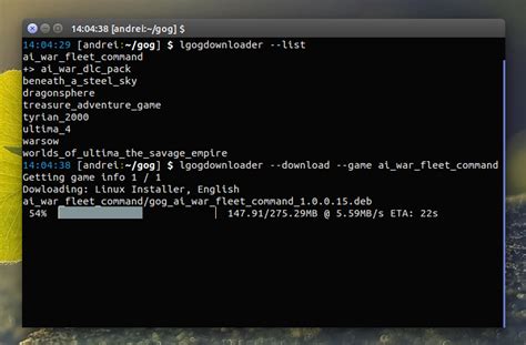 Lgogdownloader Command Line Game Downloader For Linux Ubuntu