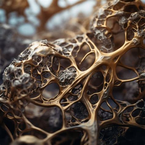 A Close Up View Of The Inside Of A Cell Stock Illustration