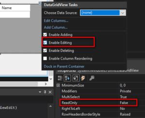 WinForms Cant Edit A DataGridView Column Makolyte