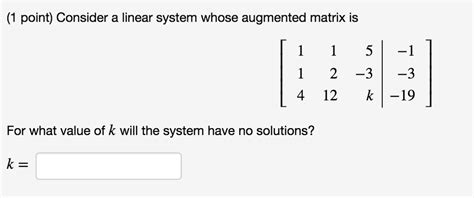 Solved 1 Point How Many Pivot Variables Does Each