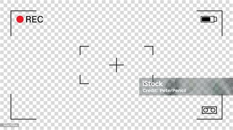 비디오 카메라 프레임 뷰파인더 투명한 배경에 오버레이 벡터 템플릿 가정용 캠코더에 대한 스톡 벡터 아트 및 기타 이미지 가정용 캠코더 영화 카메라 웹캠 Istock