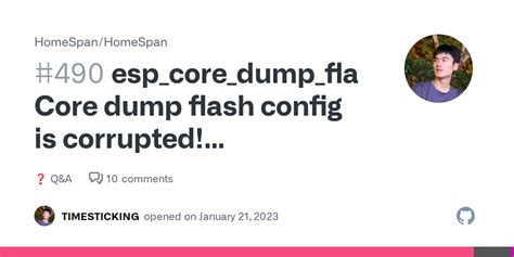 Espcoredumpflash Core Dump Flash Config Is Corrupted Crc