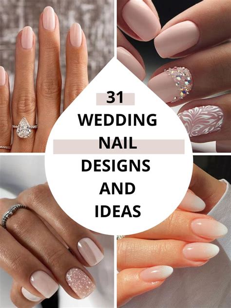 31 Simple Wedding Nail Ideas For Your Big Day Wedding Nail Ideas For
