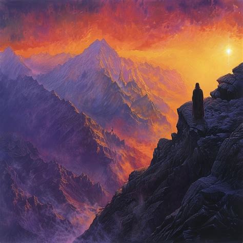 Mountain Top Painting Images Free Download On Freepik