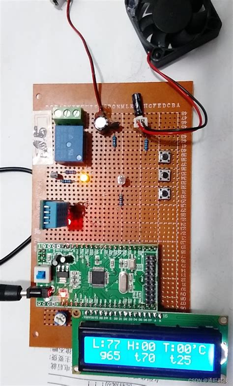 基于stm32单片机智能环境监测温湿度光照检测风扇调控设计20 205 用stm32和小风扇以及紫外线消毒灯实现定时通风消毒和预设阈值当温湿度