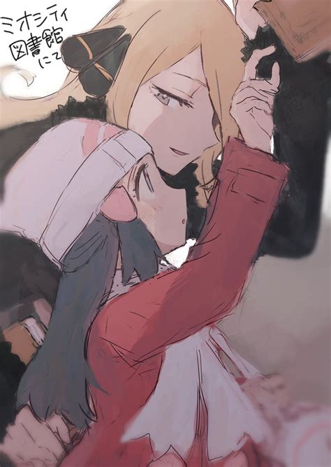 Dawn And Cynthia Pokemon And More Drawn By Chikiso Danbooru