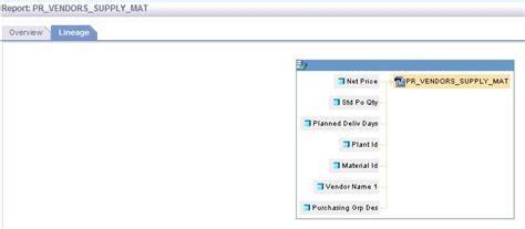 Lineage Analysis Displays Boxi Objects But Not Di Objects Metadata