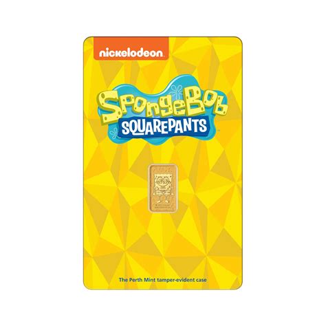 Perth Mint Spongebob Squarepants 1g Gold Minted Bar Goldenkoi