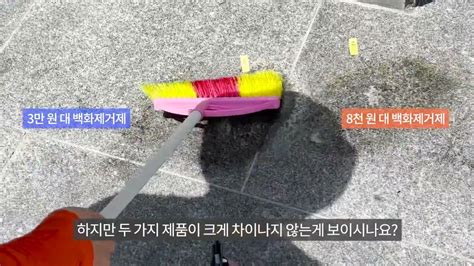 백화제거제 성능비교 시멘트 석회 석재 백화 화강석 백화 제거제 비교 Youtube