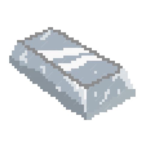 아이언 픽셀 아트 벡터 일러스트 레이 션 프리미엄 벡터