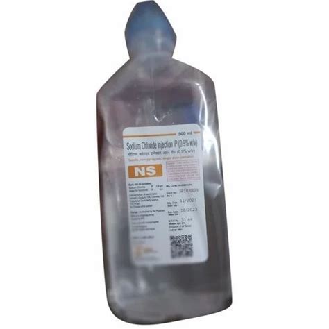 Isotonic White Ns Iv Fluids Packaging Size 500 Ml At ₹ 31 44 Piece In Sas Nagar