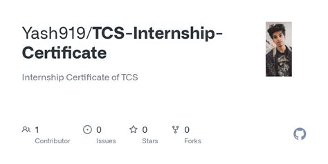 Github Yash919 Tcs Internship Certificate Internship Certificate Of Tcs