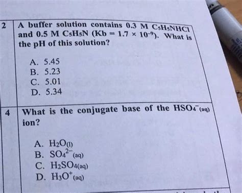 Solved A Buffer Solution Contains MC H NHCl And MC H Chegg