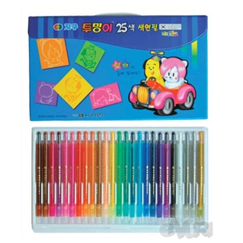 지구화학 투명이 색연필 샤프식 [24색] 에누리 가격비교