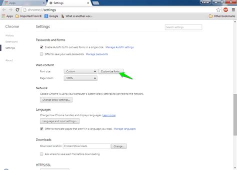 How To Change Browser Font Style And Size Ubergizmo