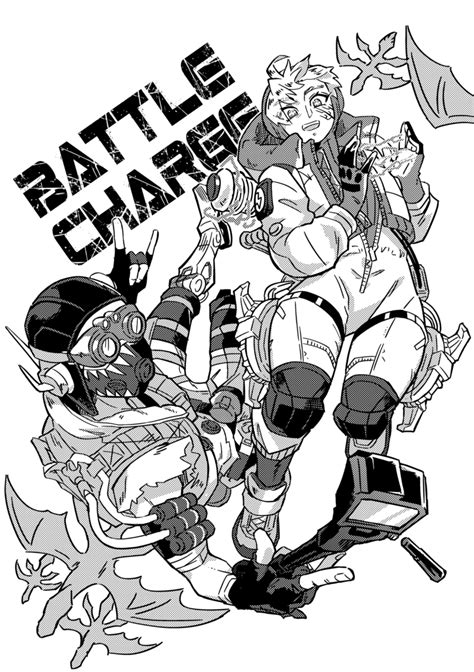 Wattson And Octane Apex Legends Drawn By Bmori Danbooru