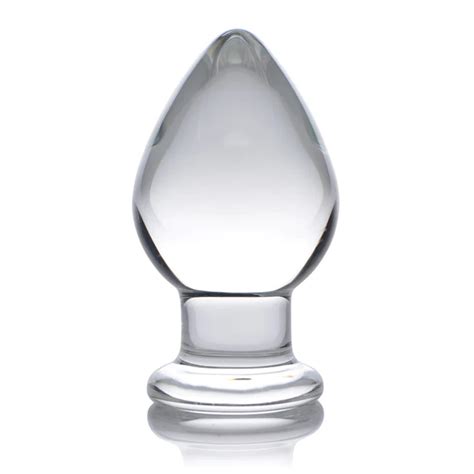 Molten Wide Glass Butt Plug Prisms Glass