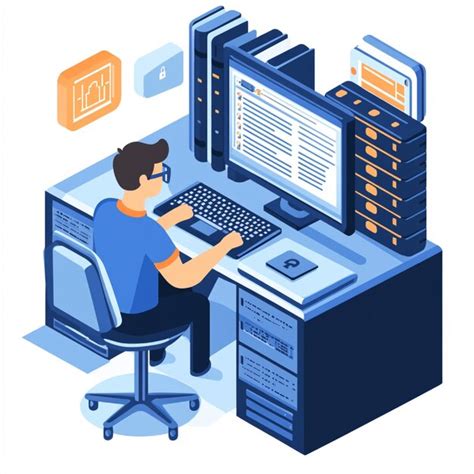 A Visual Of An It Professional Configuring Data Encryption For A New Application Or Database