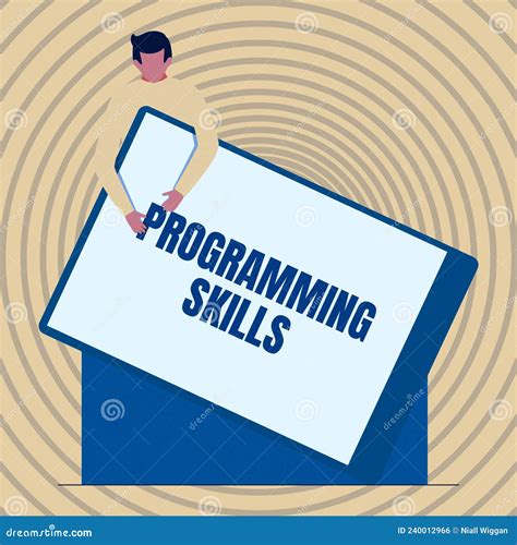Programming Skills Code Learning Or Coding Learn Flat Design Concept