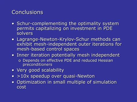 PPT Towards Optimal Solvers For PDE Constrained Optimization PowerPoint Presentation ID