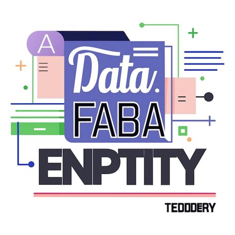 Data Entry Typography Premium Ai Generated Vector