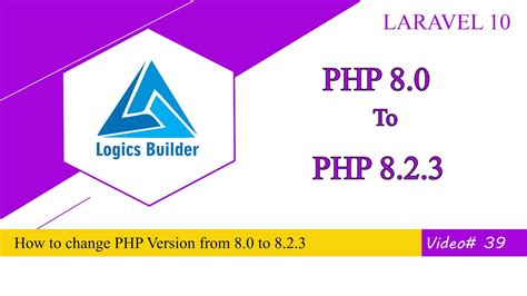 How To Upgrade Php From 80 To 823 Laravel 10 Laravel In Pashto Youtube