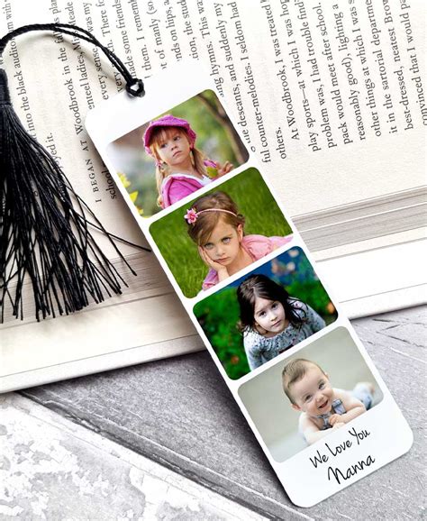 Personalised Metal Bookmark With Photos Show It With Words