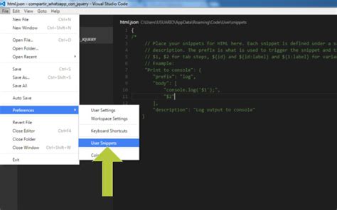 How To Create HTML Snippets In Visual Studio Code