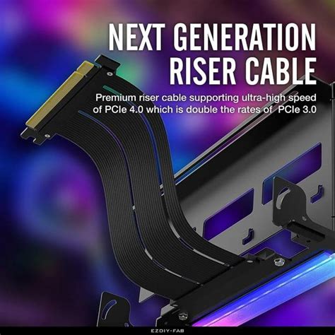 Ezdiy Fab Pcie 4 0 Gpu Mount Bracket Graphic Card Holder Multi Angle Adjustment With 5v 3 Pin