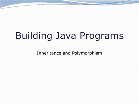 PPT Building Java Programs PowerPoint Presentation Free Download ID
