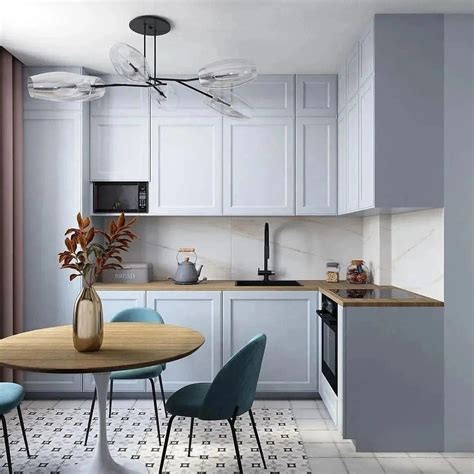 Светлая кухня в сером цвете Tiny Kitchen, Breakfast Bar, New Homes ...