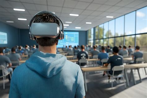 Quotvirtual Reality Coding Classroom For Immersive Learningquot Premium Ai Generated Image