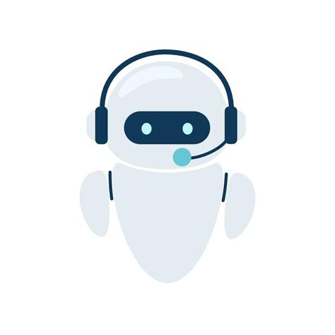 Digital Chat Bot Robot Assistant For Customer Support Concept Of