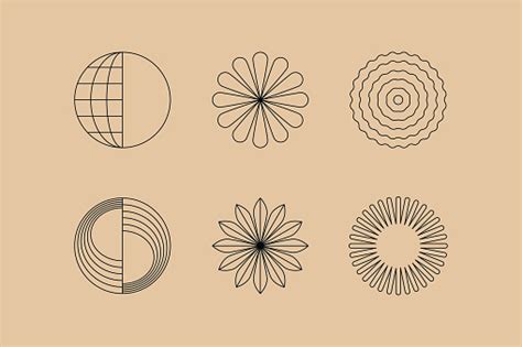 추상적 배경과 현대 미술을위한 디자인 요소 와 모양의 벡터 세트 0명에 대한 스톡 벡터 아트 및 기타 이미지 0명 건축적 특징 곡선 Istock