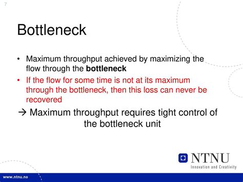 Throughput Maximization By Improved Bottleneck Control Ppt Download