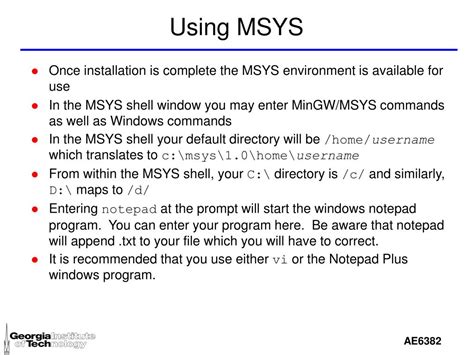 Ppt Mingw Powerpoint Presentation Free Download Id4375752