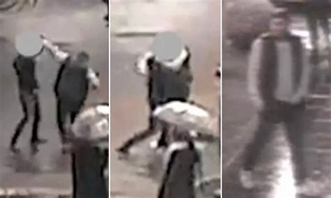 CCTV Shows Man Stabbed Outside Manchester Nightclub Daily Mail Online